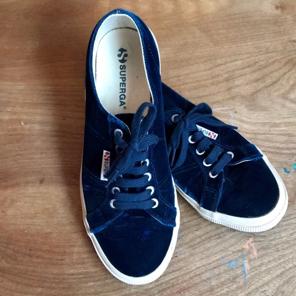 Superga | Shoes | Velvet Superga Sneakers | Poshmark